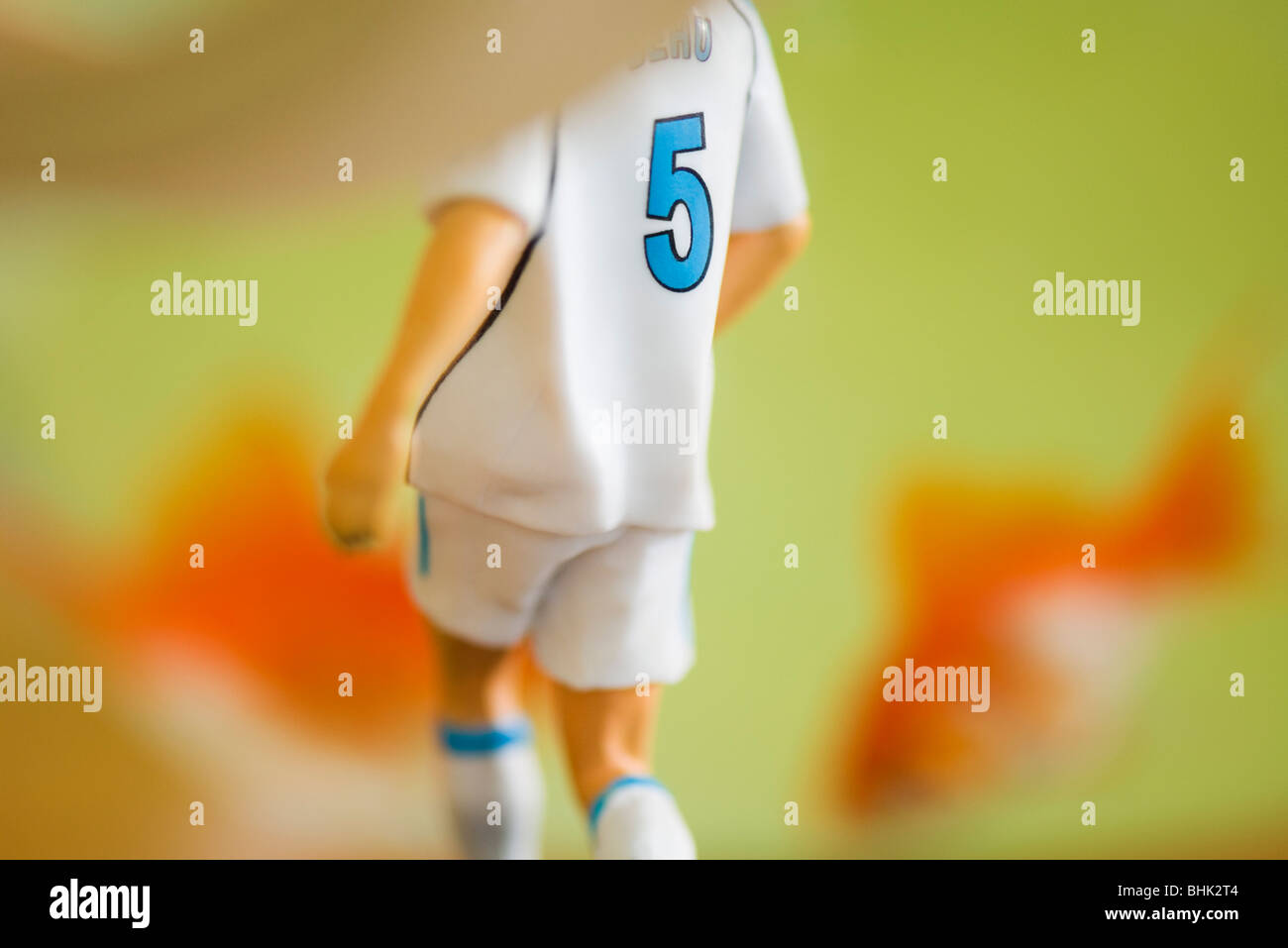 Toy figurine of soccer player Stock Photo - Alamy