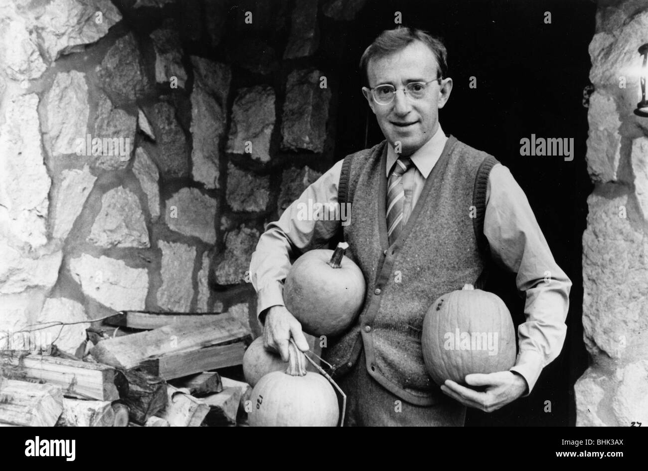 Woody Allen (1935- ), American film director and actor, 1983. Artist ...
