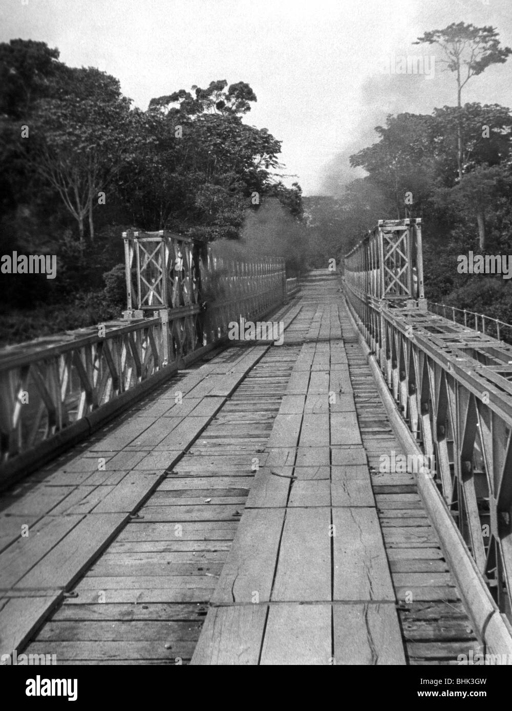 geography / travel, Congo, events, Simba uprising 1964 - 1965, bridge ...