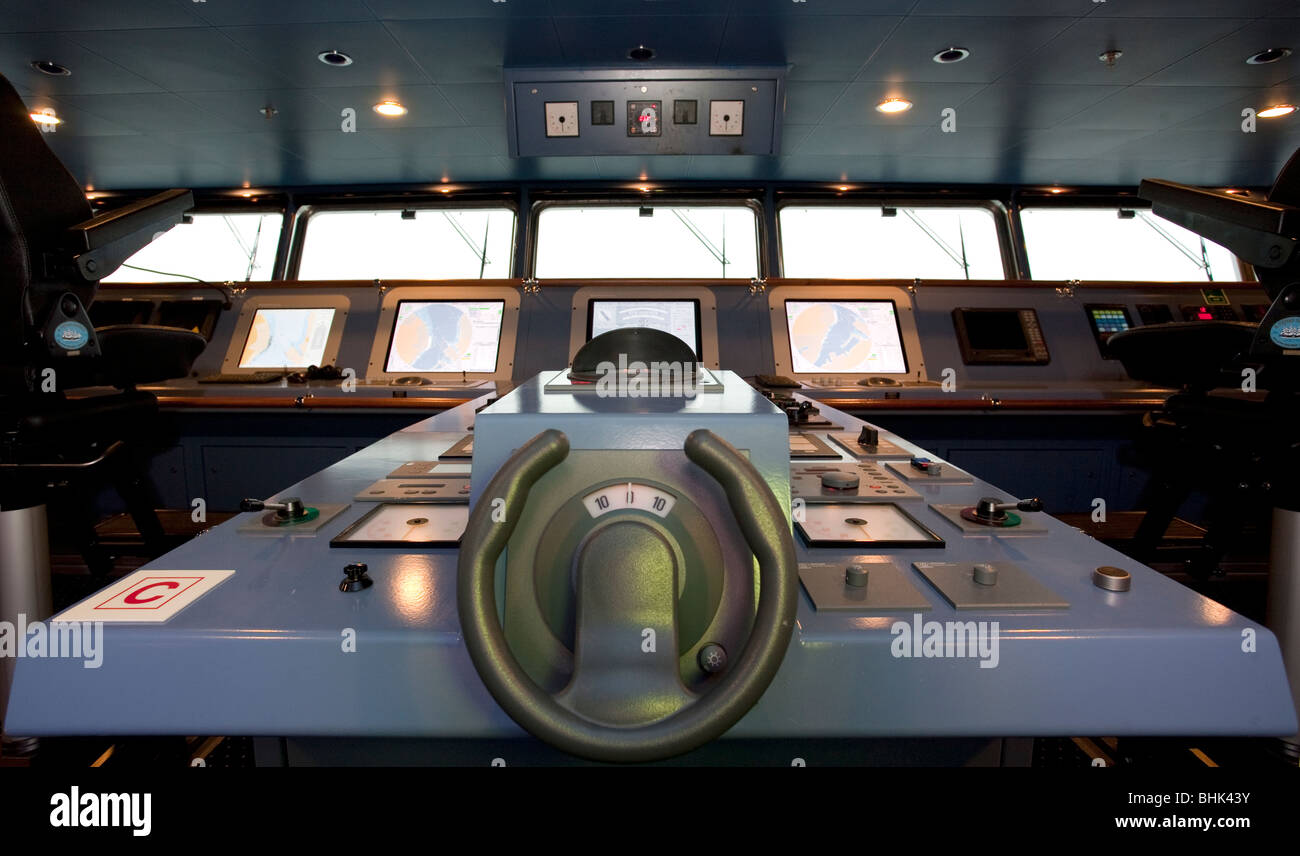 A bridge on a ferry Stock Photo - Alamy