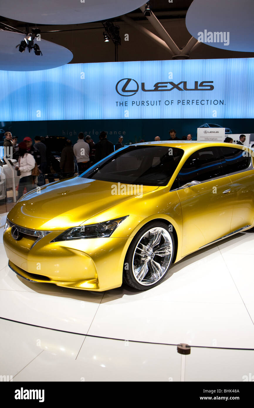 Lexus Hybrid Concept car debut industry Stock Photo - Alamy