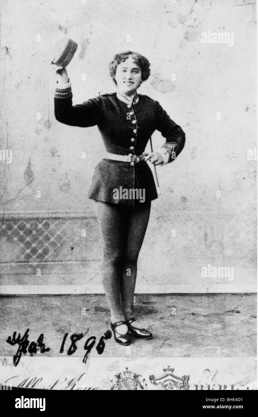 Bessie Cohen, one of the first Tiller girls, Manchester, 1890. Artist ...