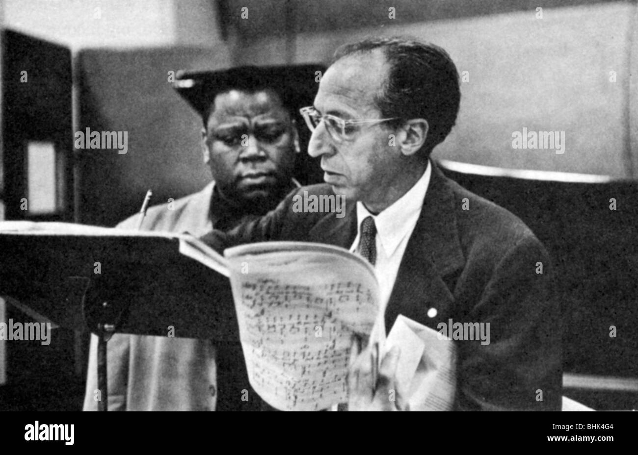 Aaron Copland (1900-1990), American composer, 1955. Artist: Unknown ...