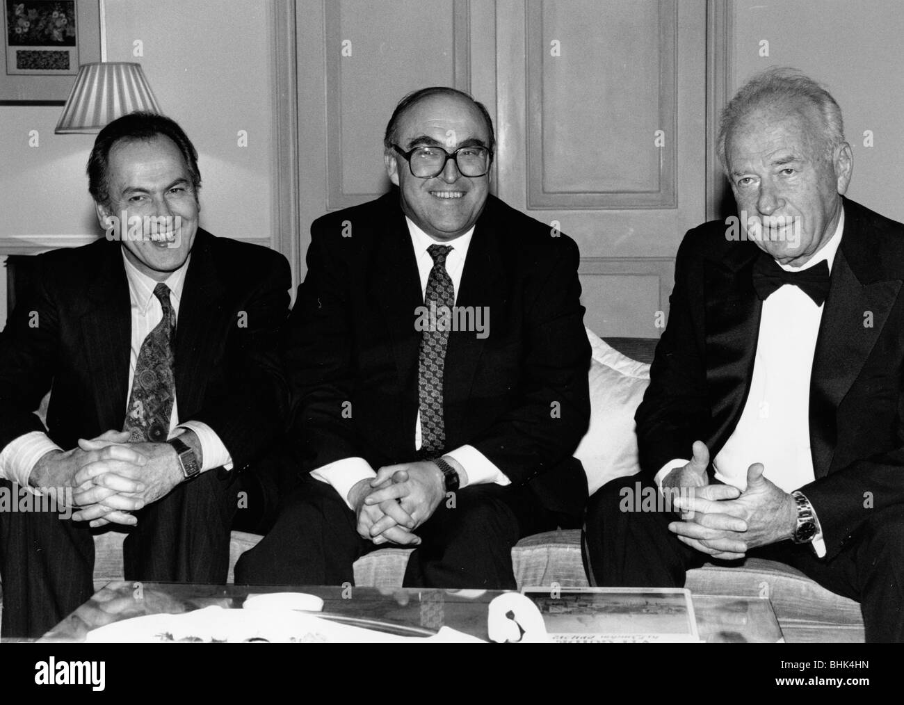 Jack Cunningham, MP, John Smith, Labour Party leader, Yitzhak Rabin ...