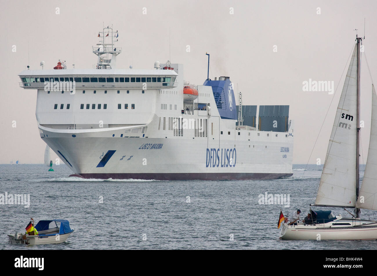 The DFDS Lisco ferry Lisco Maxima approaches Kiel Stock Photo - Alamy