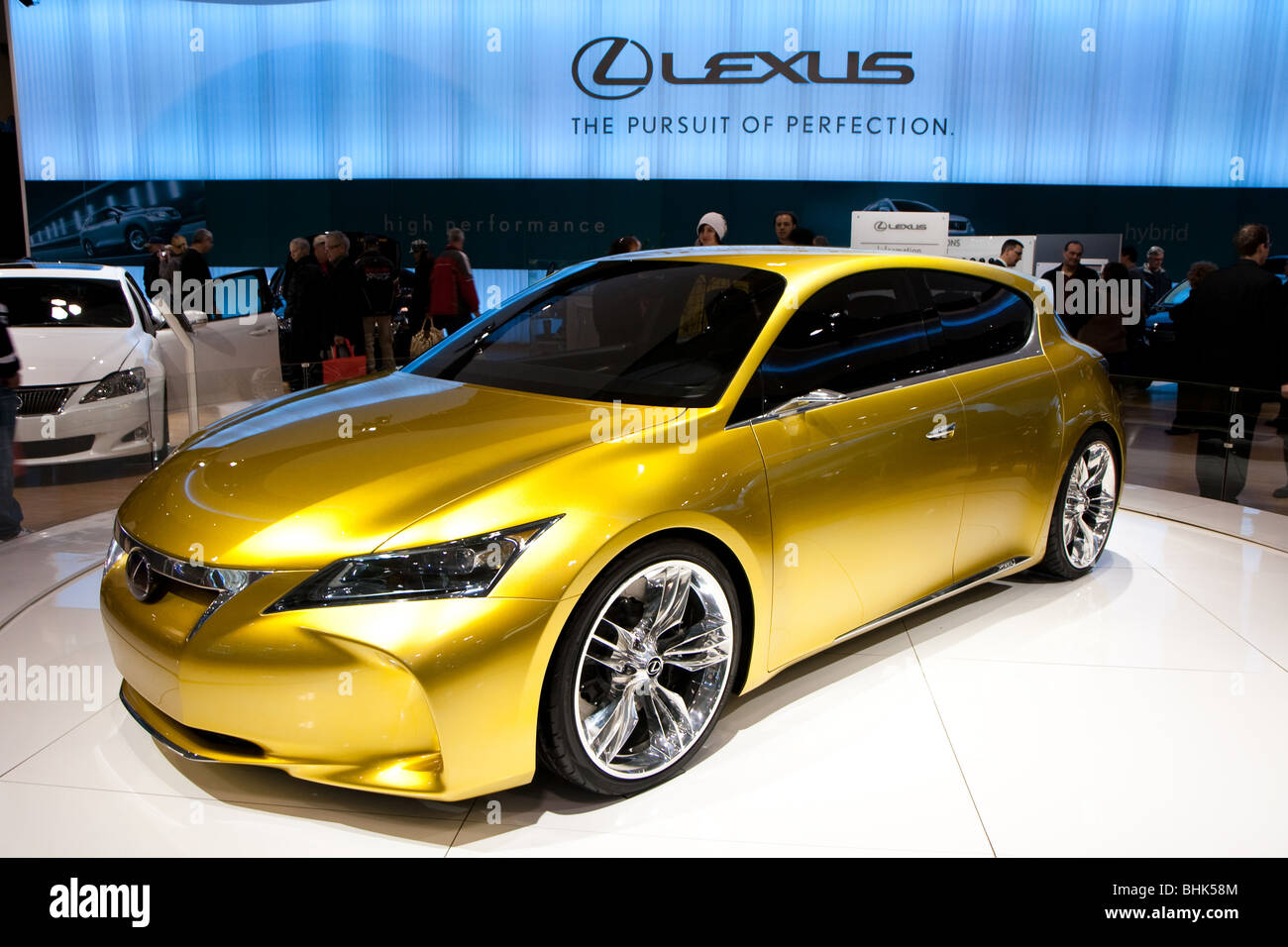 Lexus Hybrid Concept car debut industry Stock Photo - Alamy