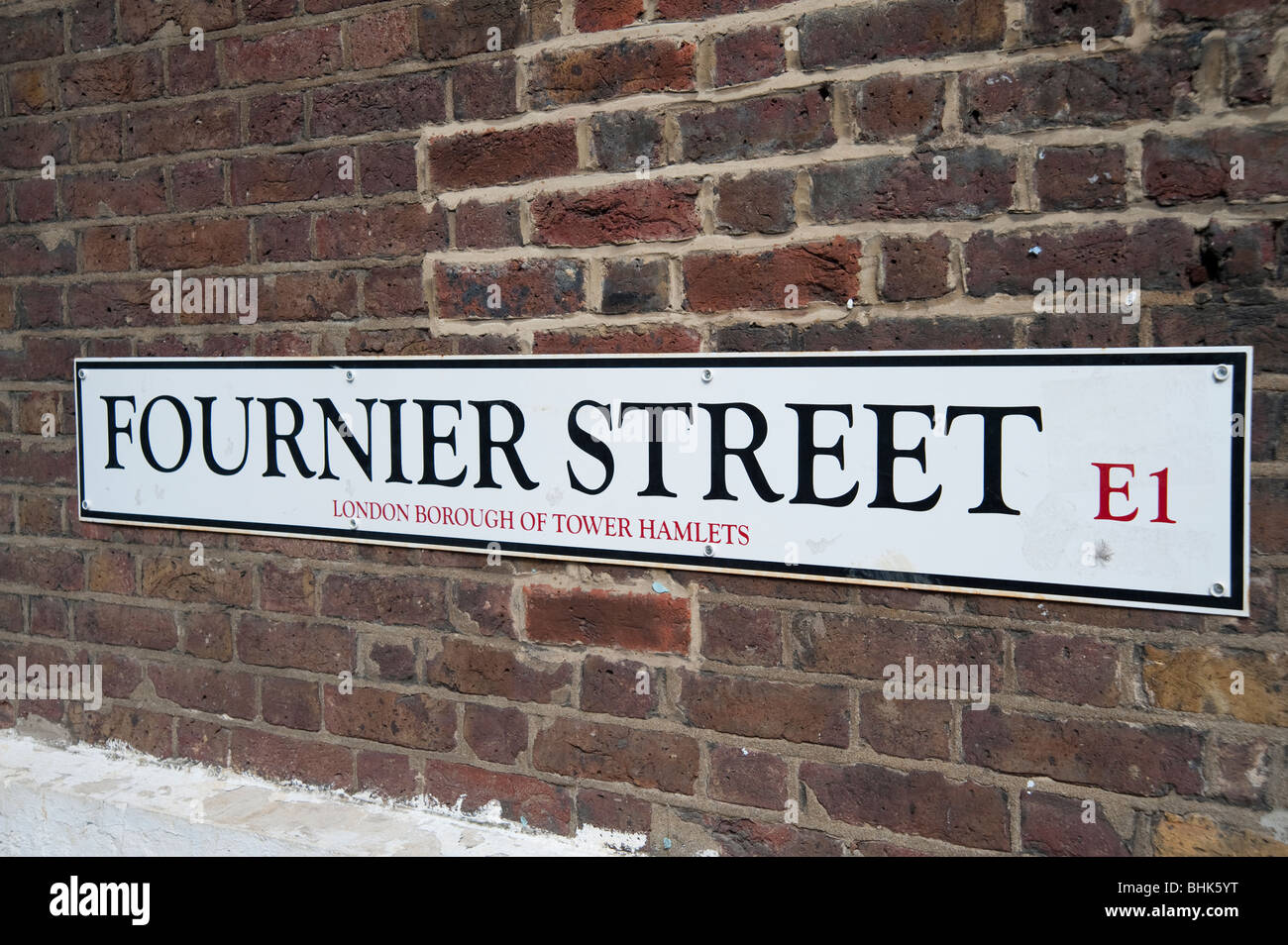 Fournier Street in East London Stock Photo - Alamy