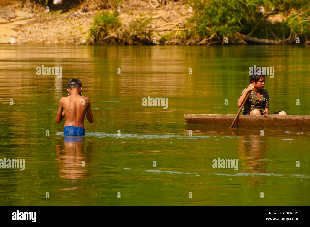 Laos fish catch fishing hi-res stock photography and images - Alamy
