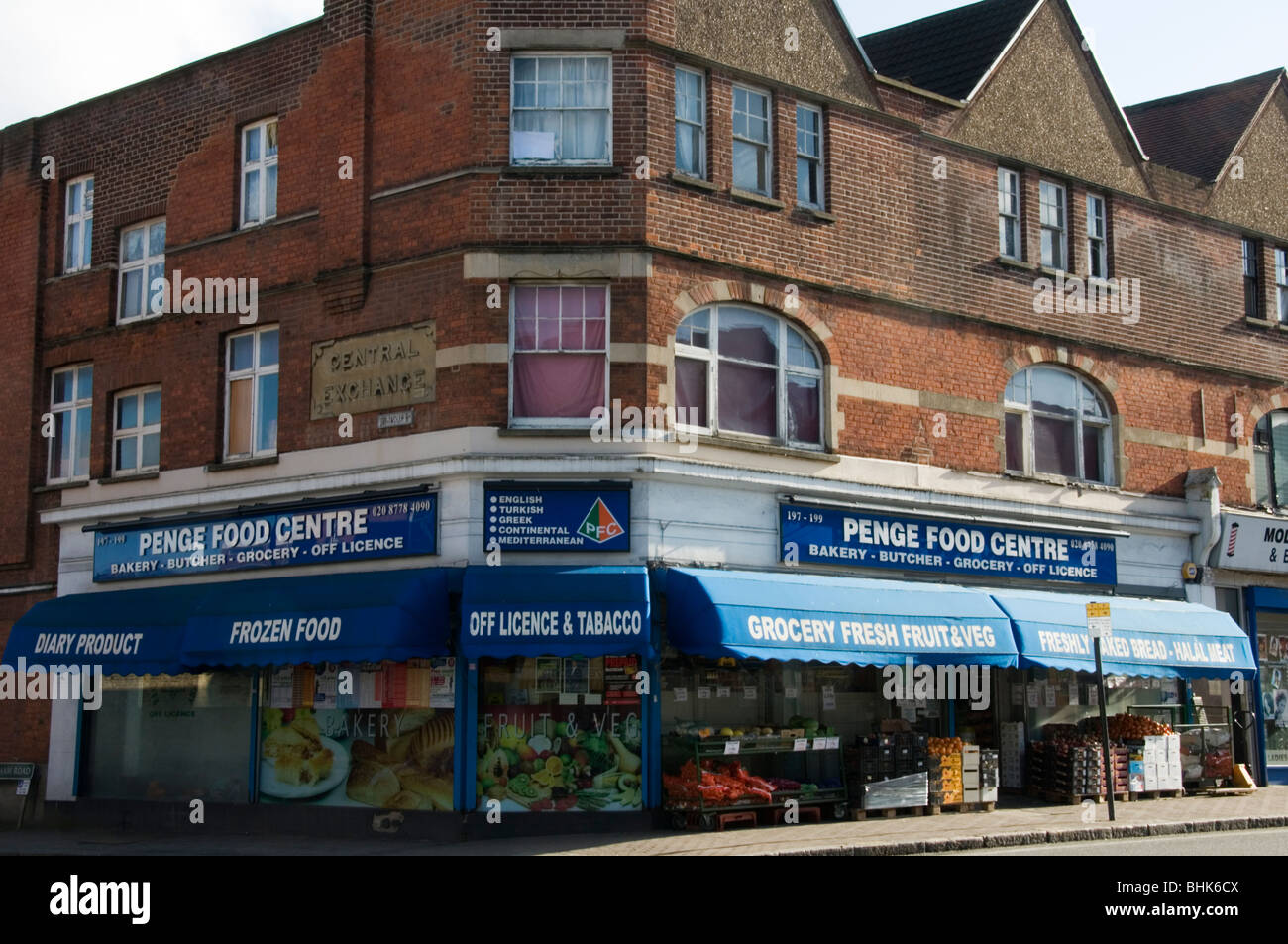 The Penge Food Centre, South London Stock Photo - Alamy