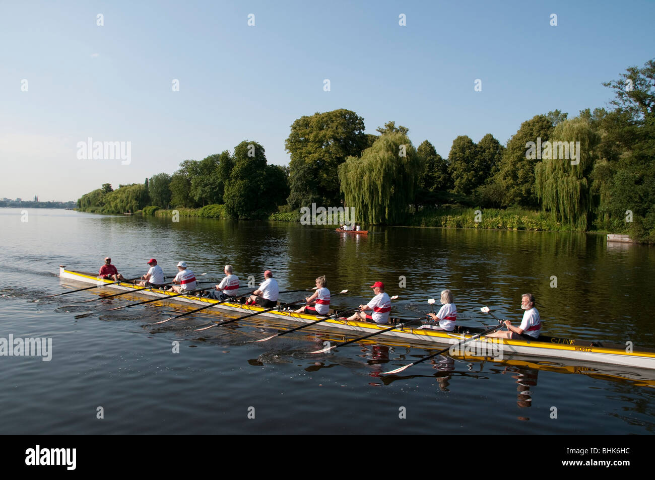 Ruderer, Aussenalster, Hamburg, Deutschland | rowing boat, Aussenalster ...