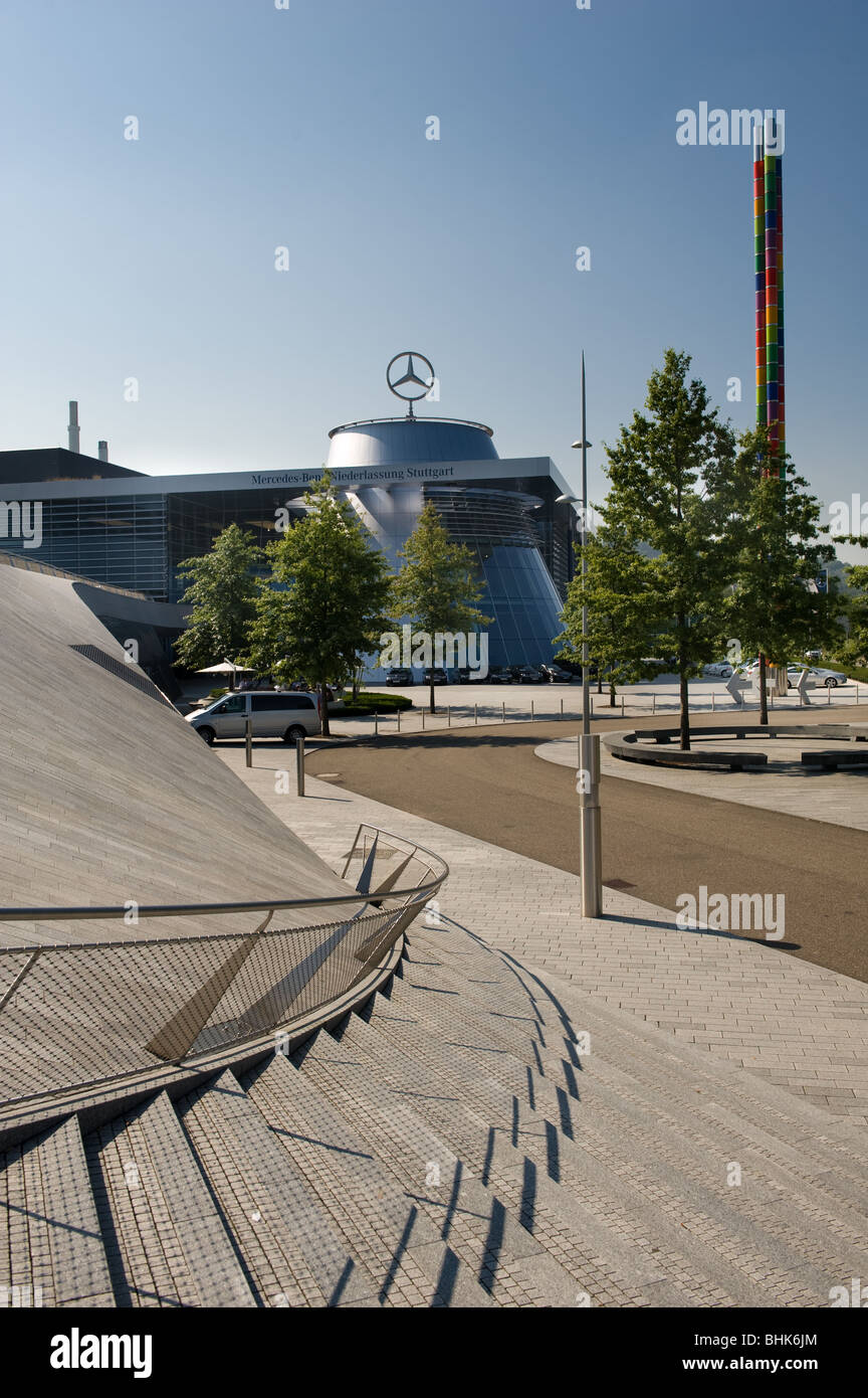 image of mercedes benz museum building exterior stuttgart Stock Photo ...