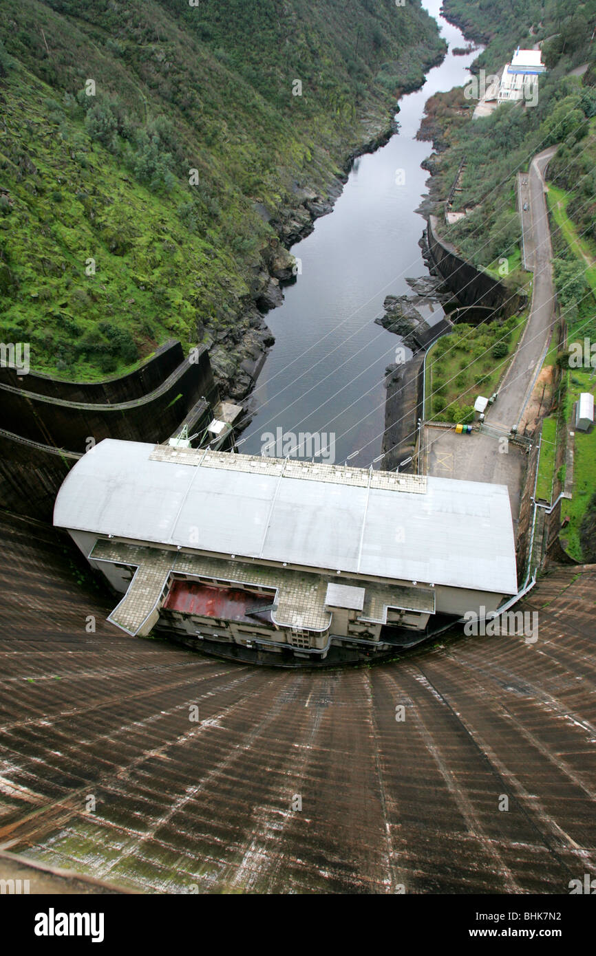 Castelo de Bode hydro-electric dam, Portugal Stock Photo - Alamy