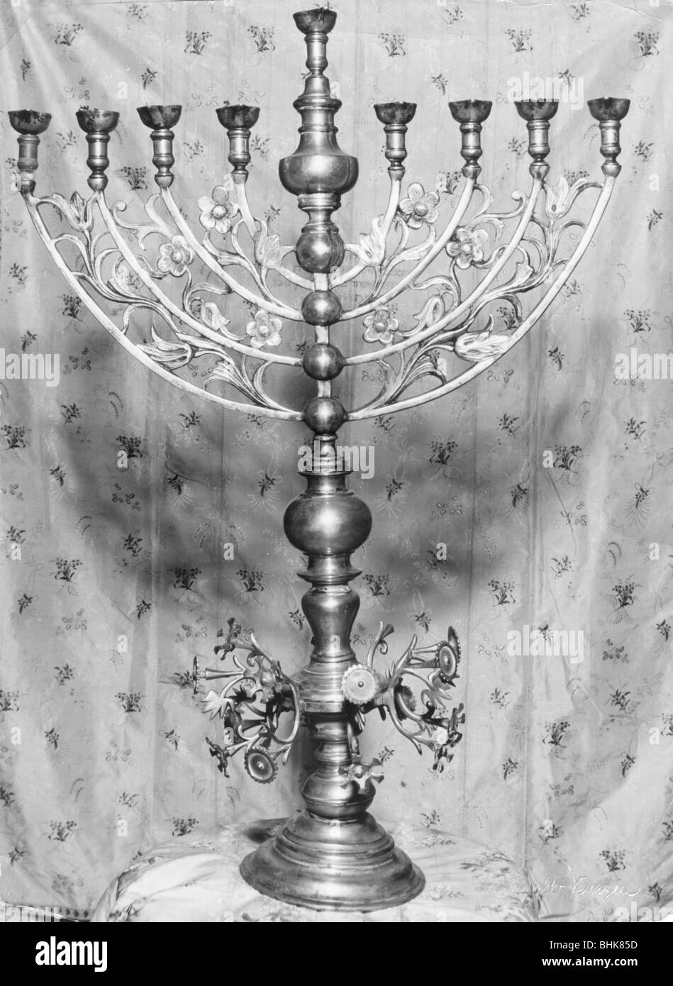 Menorah. Artist: Unknown Stock Photo - Alamy