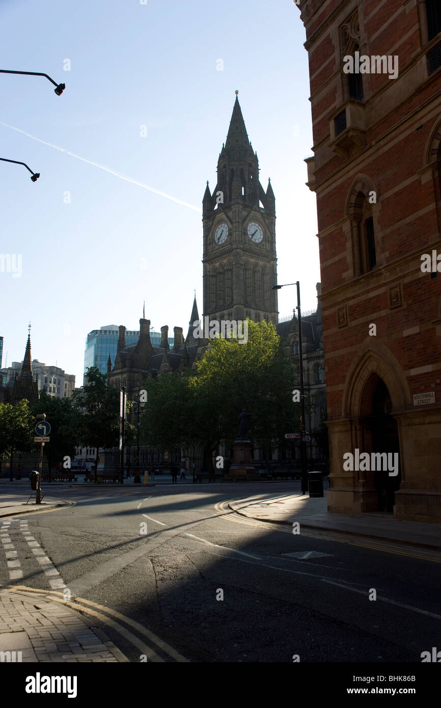 Town Hall and Albert Square, Manchester Stock Photo - Alamy