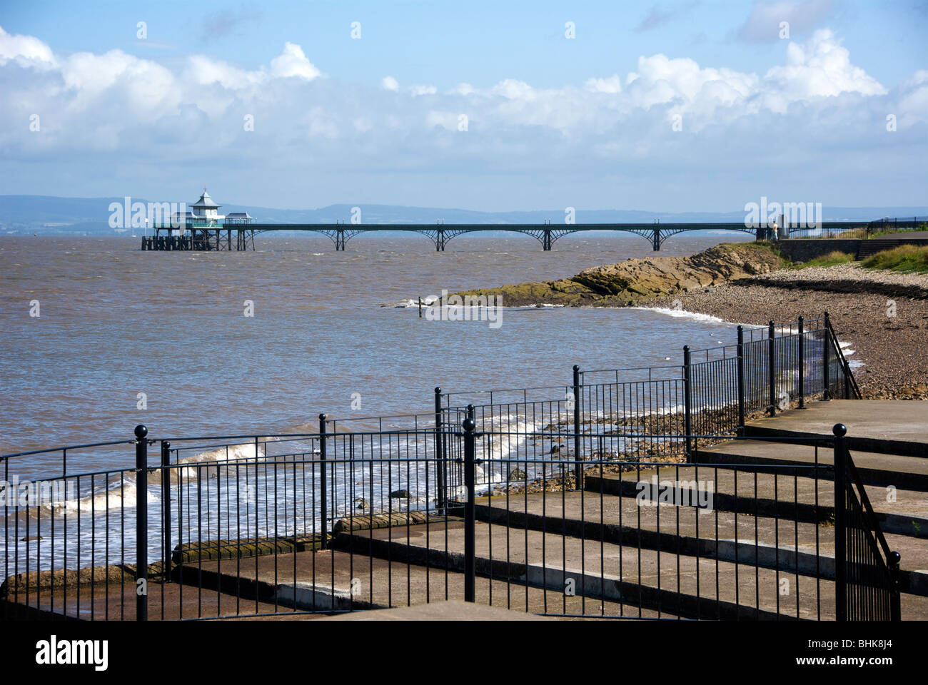 Clevedon North Somerset UK Beach Pier Sea Stock Photo - Alamy