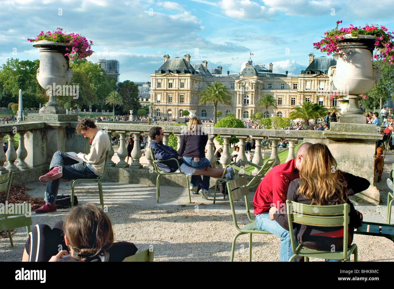 Paris, FRANCE - Medium Group People, Couples of Young French People ...