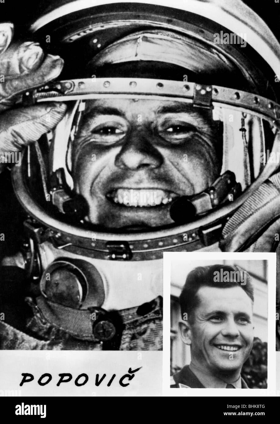 Popovich, Pavel Romanovich, 5.10.1930 - 29.9.2009, Soviet cosmonaut ...