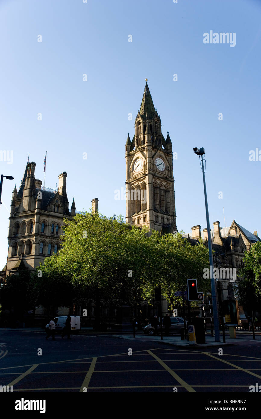 Town Hall and Albert Square, Manchester Stock Photo - Alamy