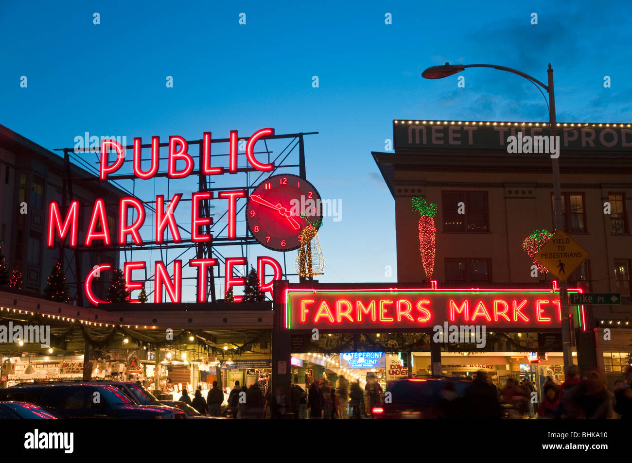 Public market center seattle hi-res stock photography and images - Alamy