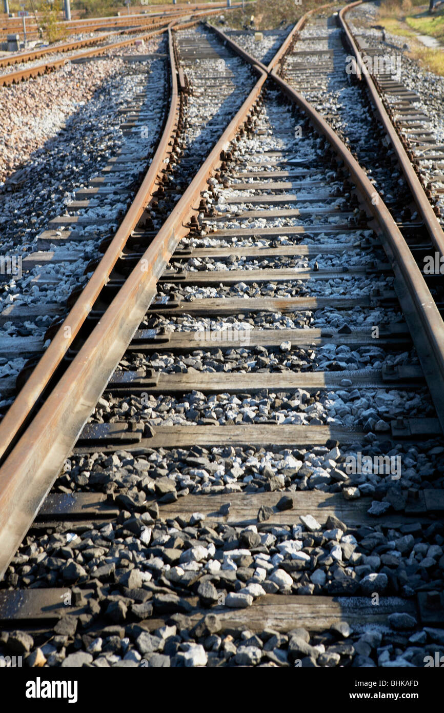 Diverging railway hi-res stock photography and images - Alamy