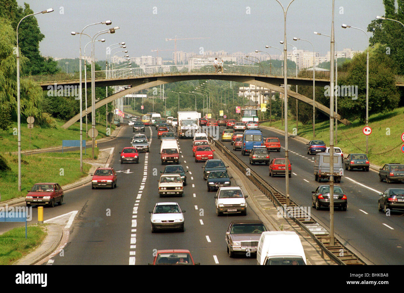 Warsaw street cars hi-res stock photography and images - Alamy