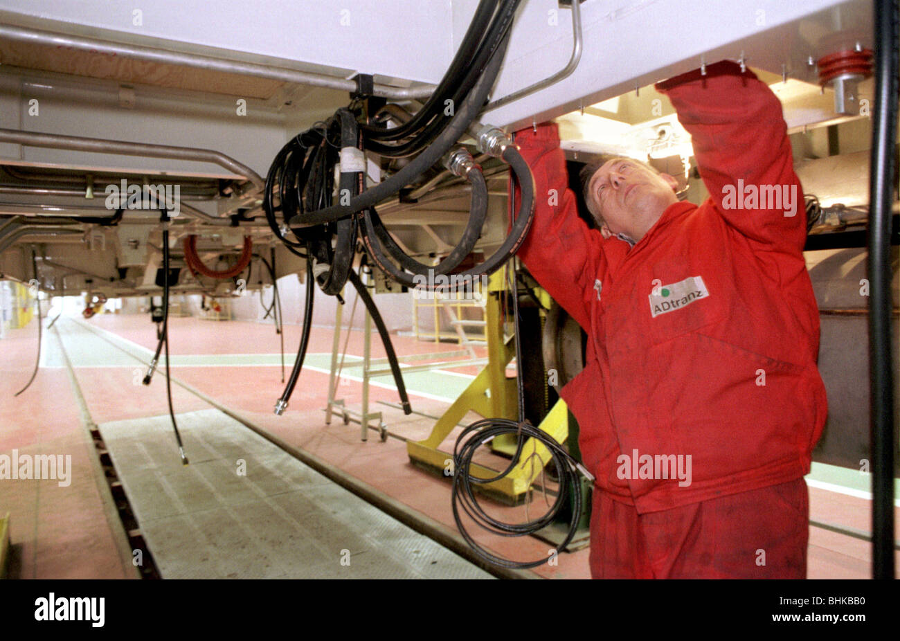Train production at Adtranz Pafawag in Wroclaw, Poland Stock Photo - Alamy