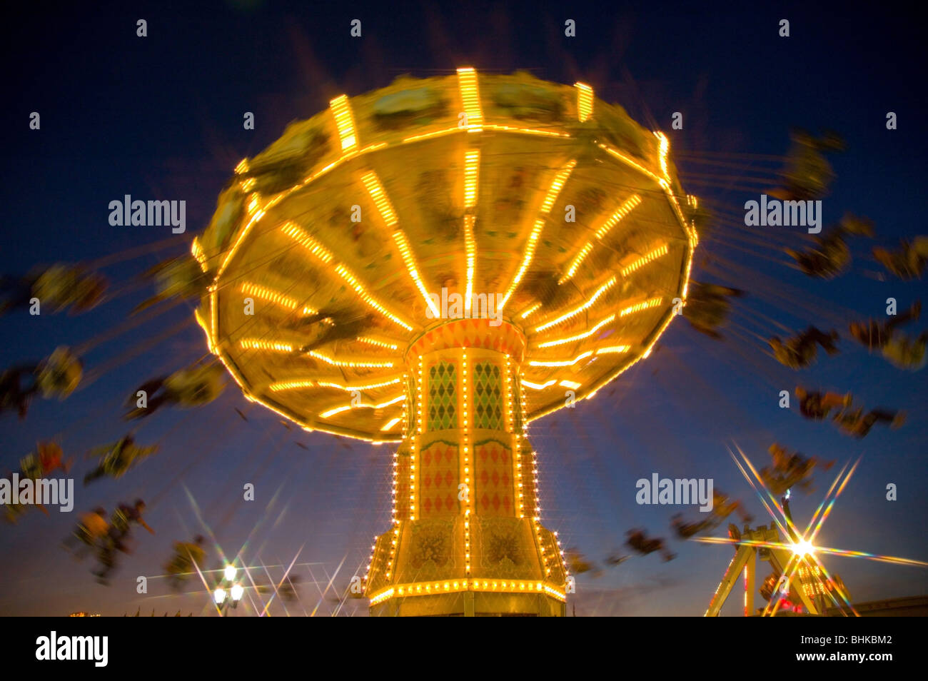 State Fair Ride Dusk High Resolution Stock Photography and Images - Alamy
