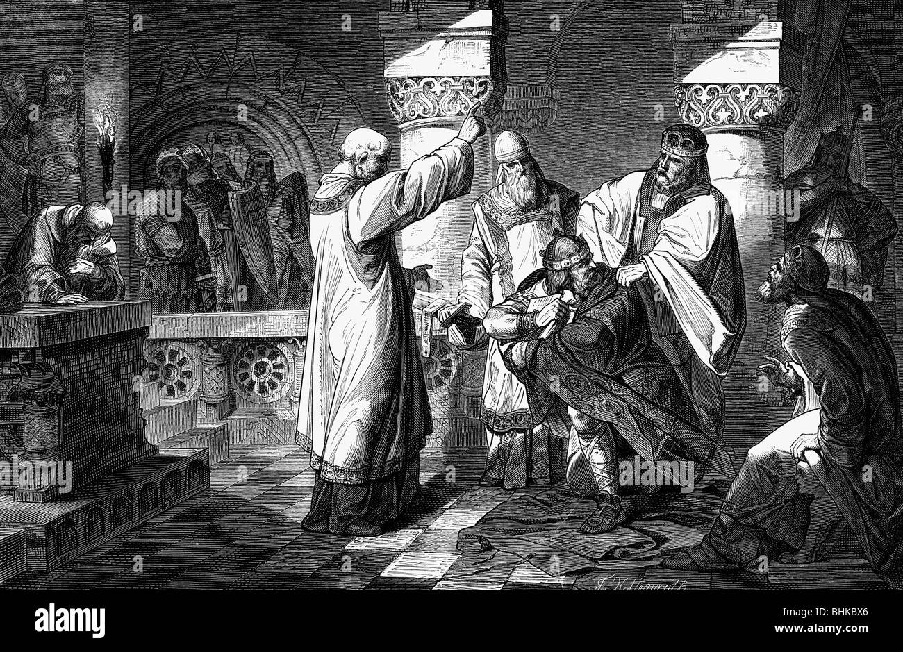 Louis I "the Pious", 778 - 20.6 840, Holy Roman Emperor and King of the ...