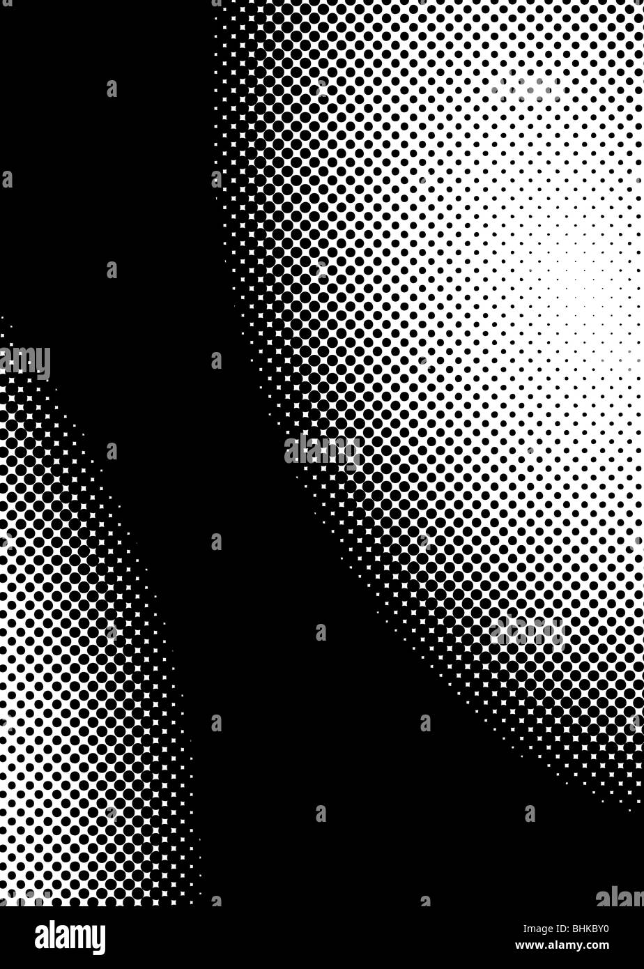 Abstract black and white halftone background with copy space Stock ...