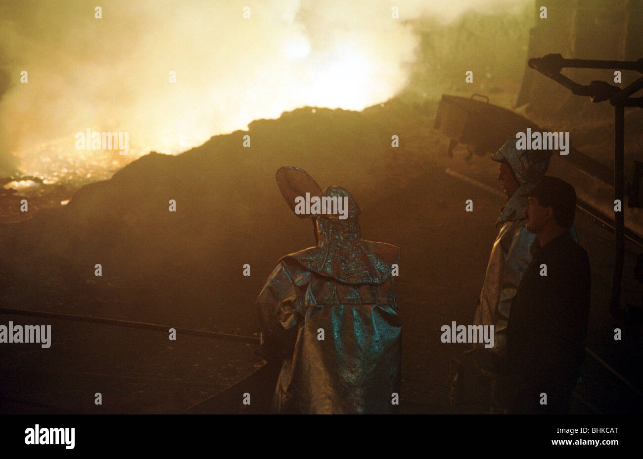 Steel workers in the steel works in Katowice, Poland Stock Photo - Alamy