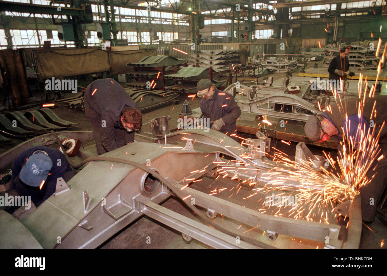 Train production at Adtranz Pafawag in Wroclaw, Poland Stock Photo - Alamy