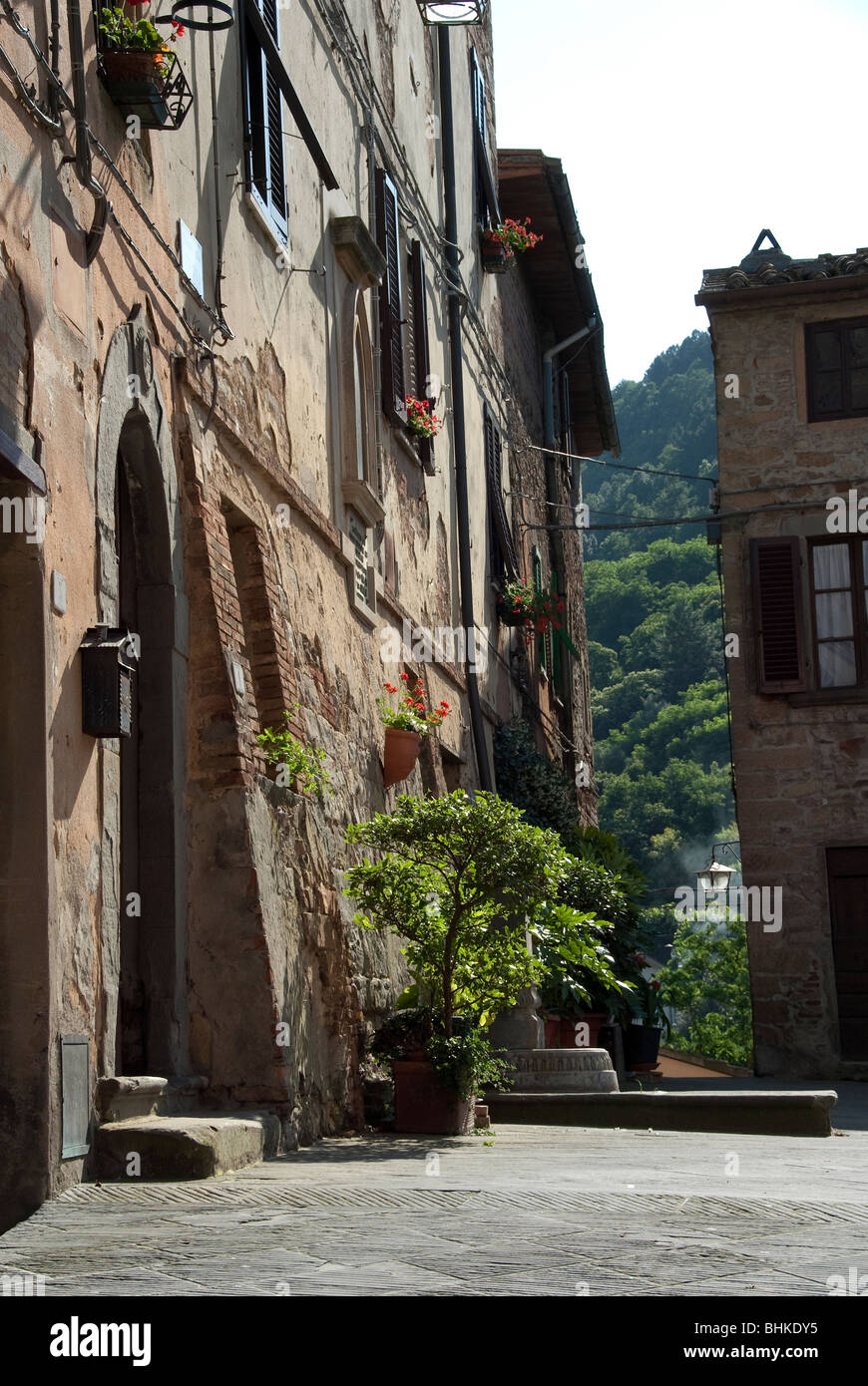 Town of Chianni in the province of Pisa, Tuscany Stock Photo - Alamy