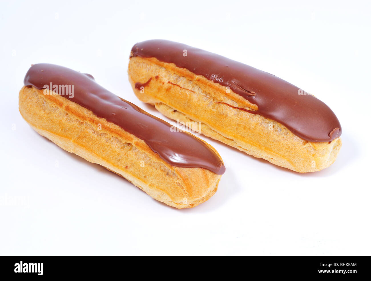 two chocolate pastries Stock Photo - Alamy