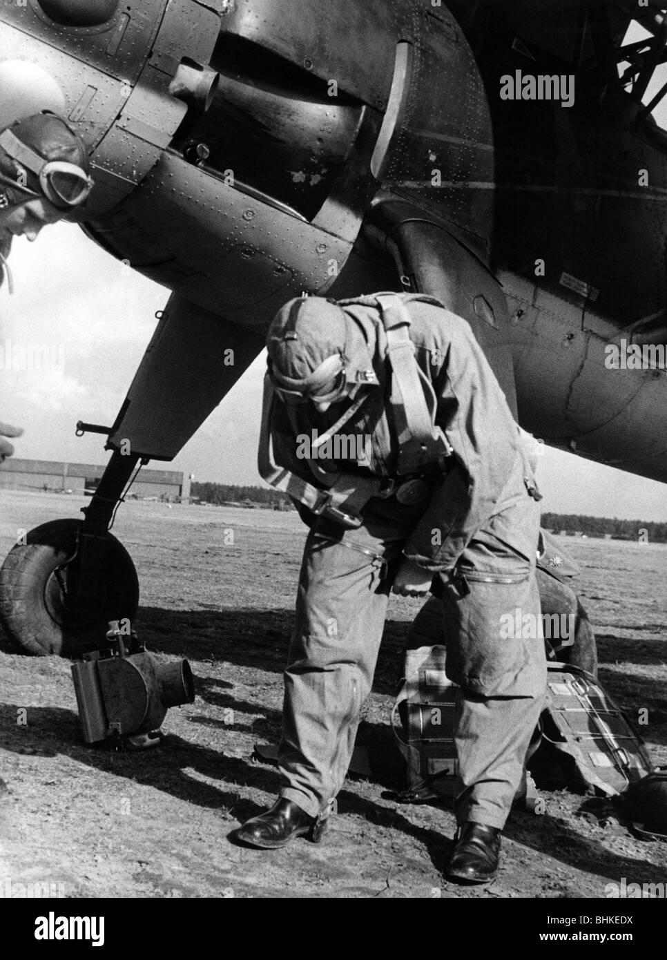 German reconnaissance aircraft hs 126 Black and White Stock Photos ...