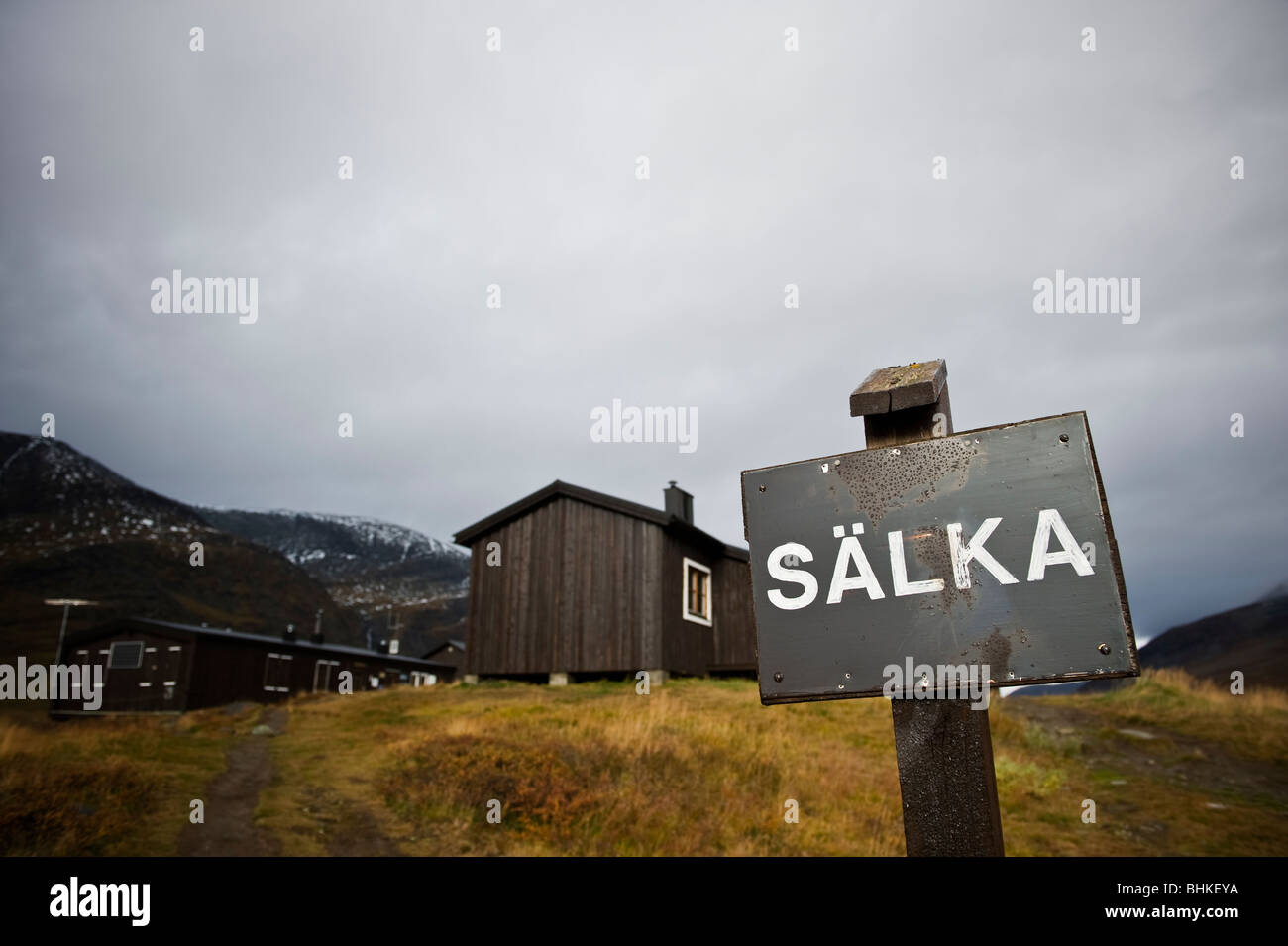 Sälka hut, Kungsleden trail, Lapland, Sweden Stock Photo - Alamy