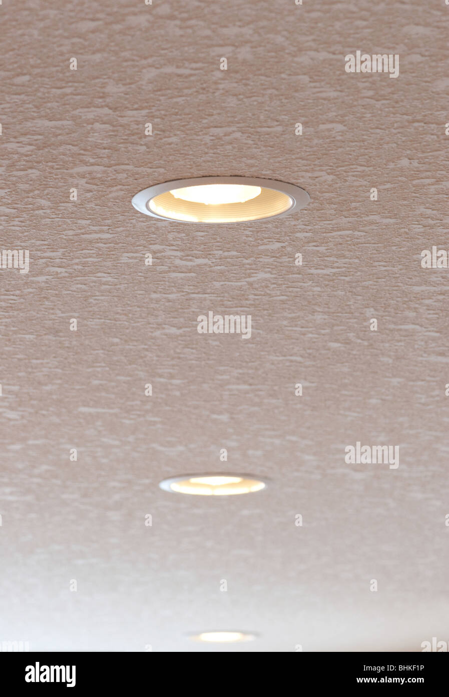 Ceiling custom knock down lighting Stock Photo - Alamy