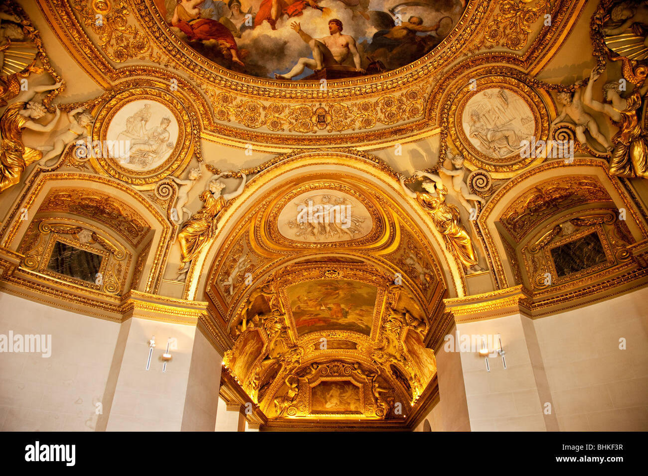 Ceiling painting louvre museum paris hi-res stock photography and ...