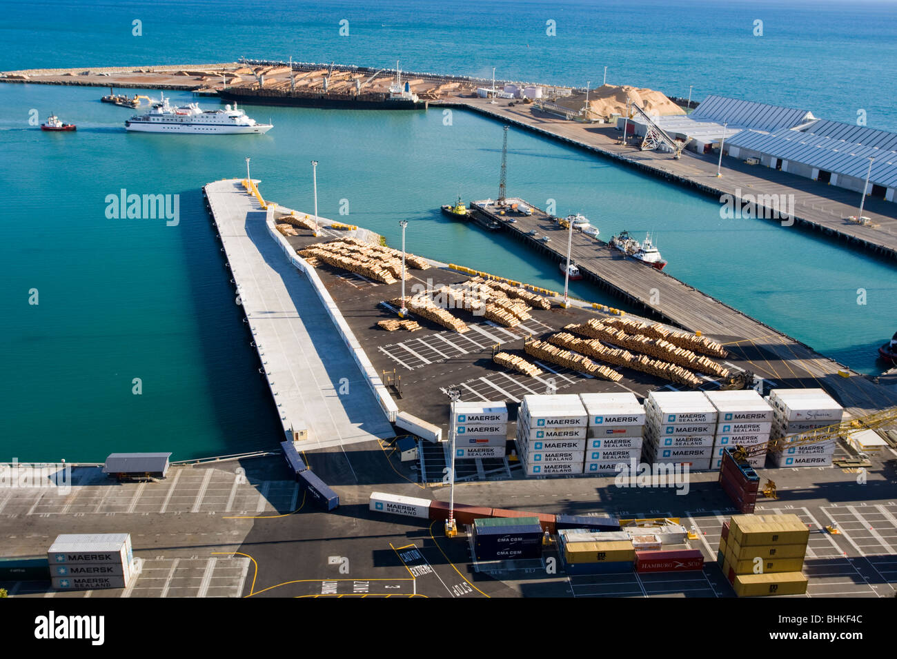 Port of Napier, New Zealand Stock Photo - Alamy