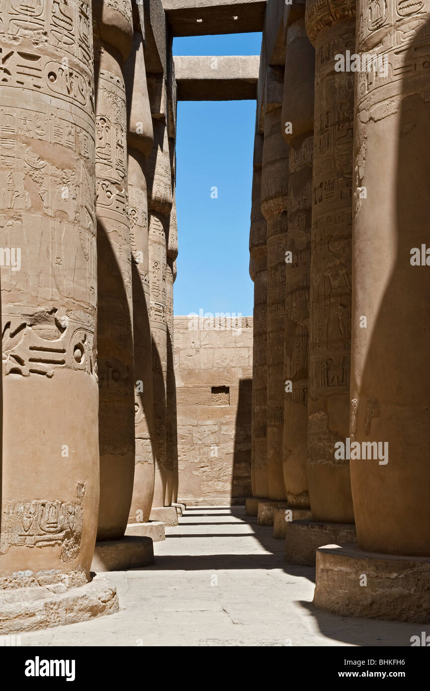 The Great Hypostyle Hall, Karnak Temple Complex, Luxor, Egypt Stock ...