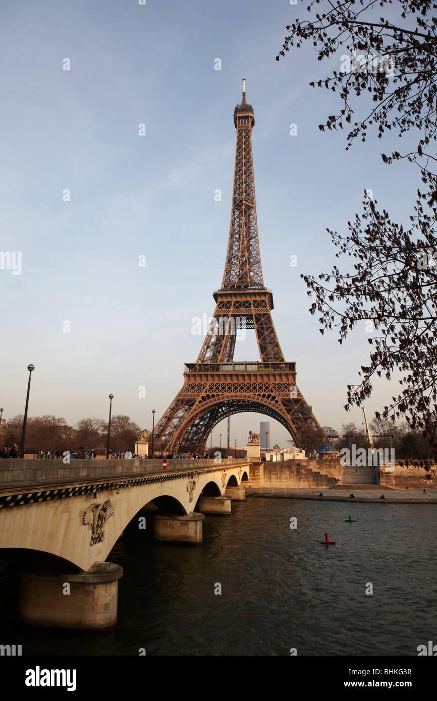 The Eiffel Tower and the River Seine, Paris, France Stock Photo - Alamy