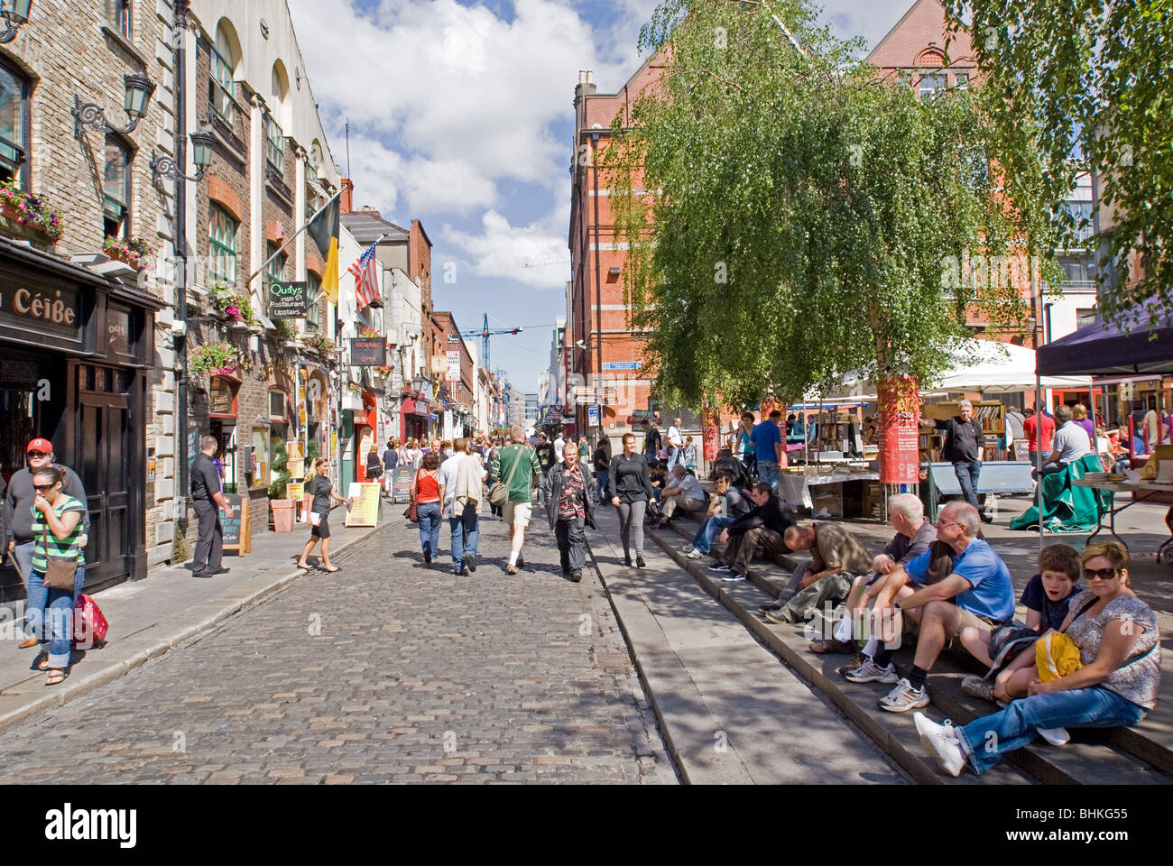 The Temple Bar area of Dublin Ireland Stock Photo - Alamy