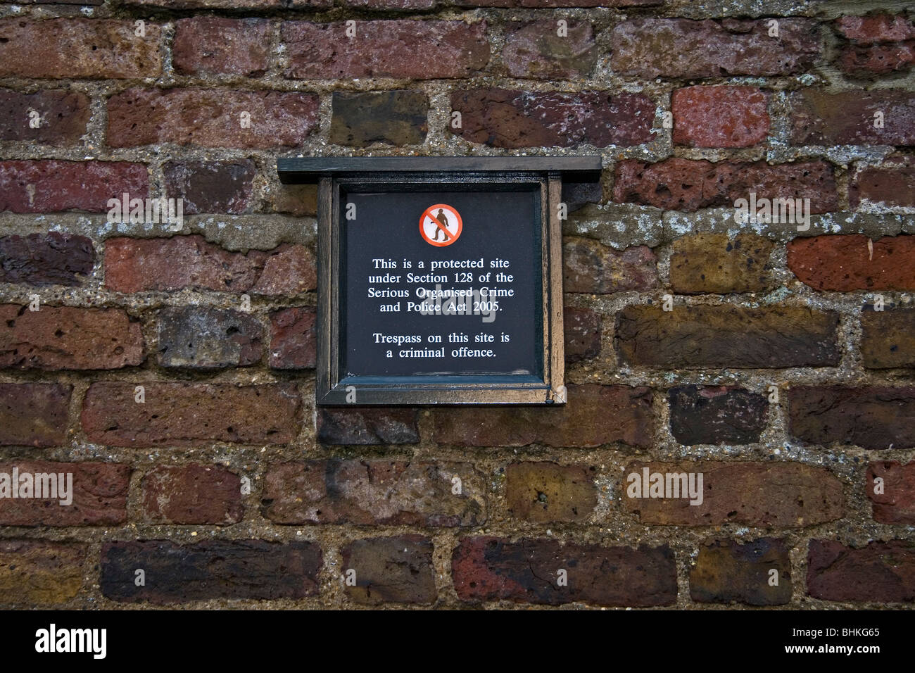 Warning sign on the wall around Windsor Castle, UK Stock Photo - Alamy