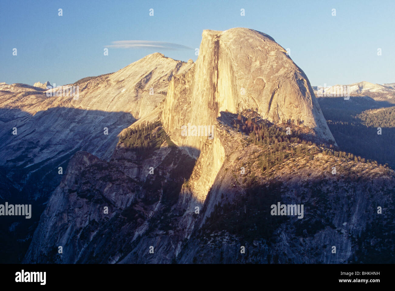 Alpine Glow, Half Dome, Yosemite National Park, California Stock Photo ...