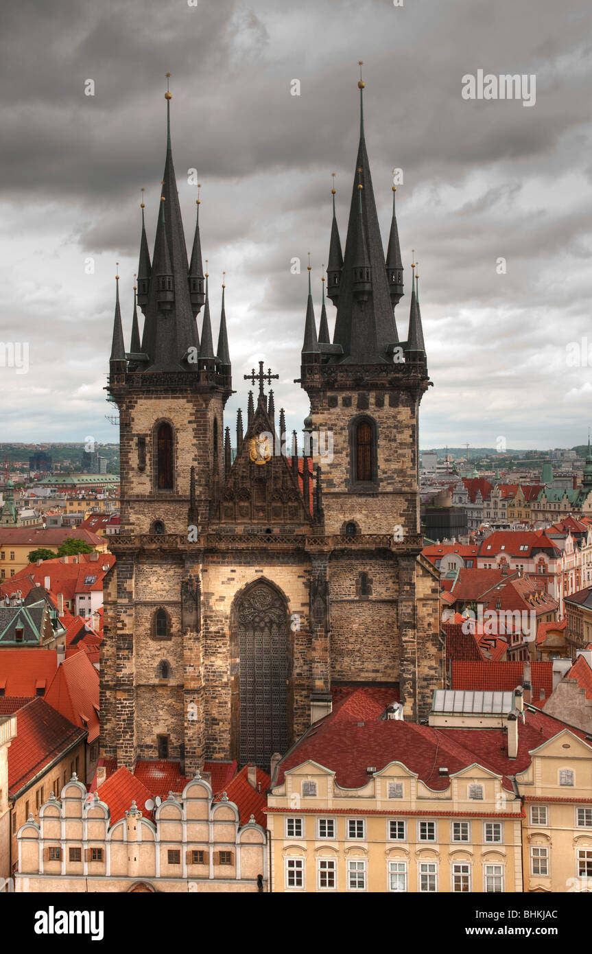 Church of Our Lady of Tyn in Prague Stock Photo - Alamy