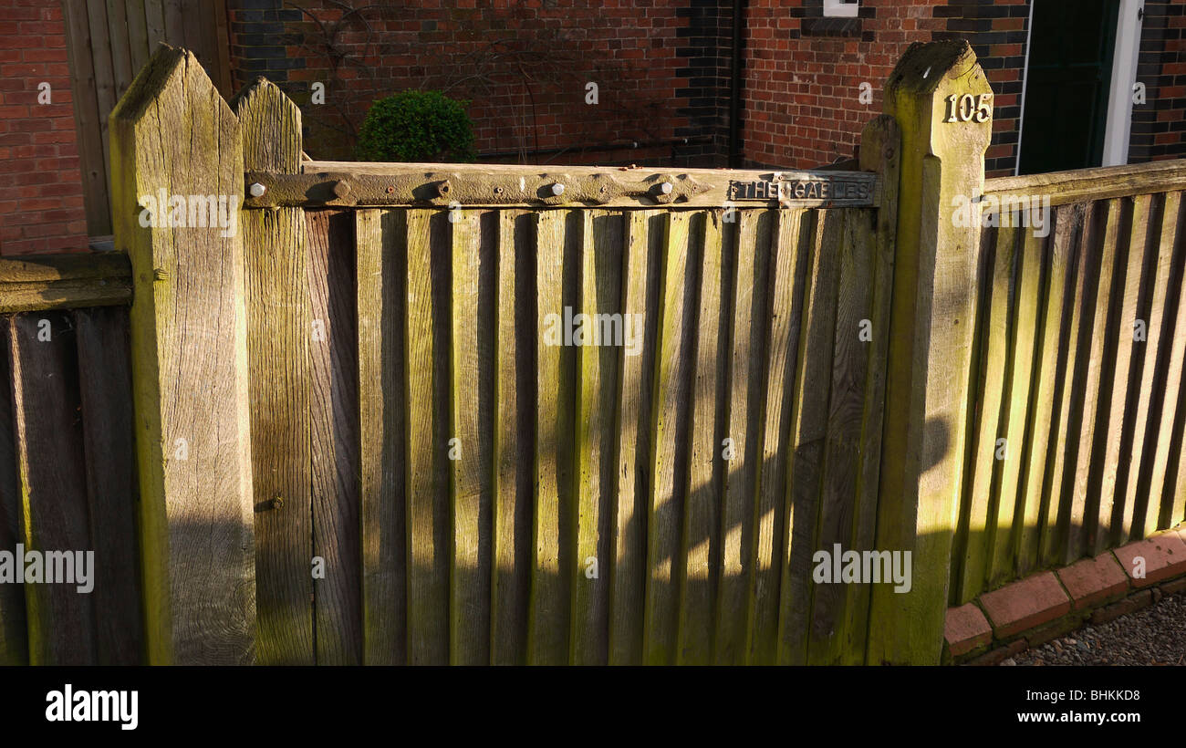 gate and fence Stock Photo - Alamy