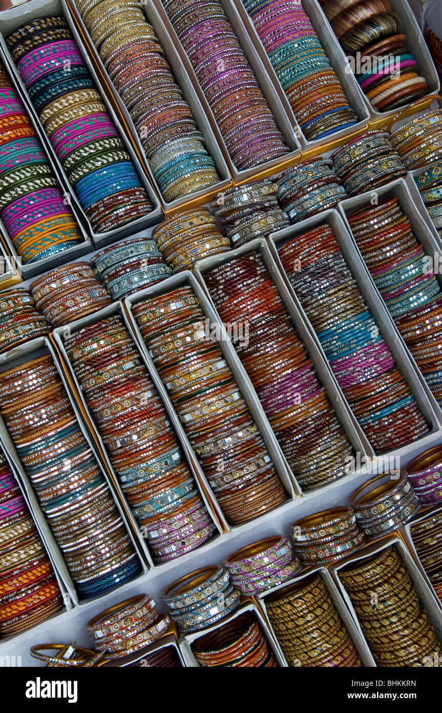 Bangles in a bangles shop, Bangles market, Jaipur, Rajasthan, India ...