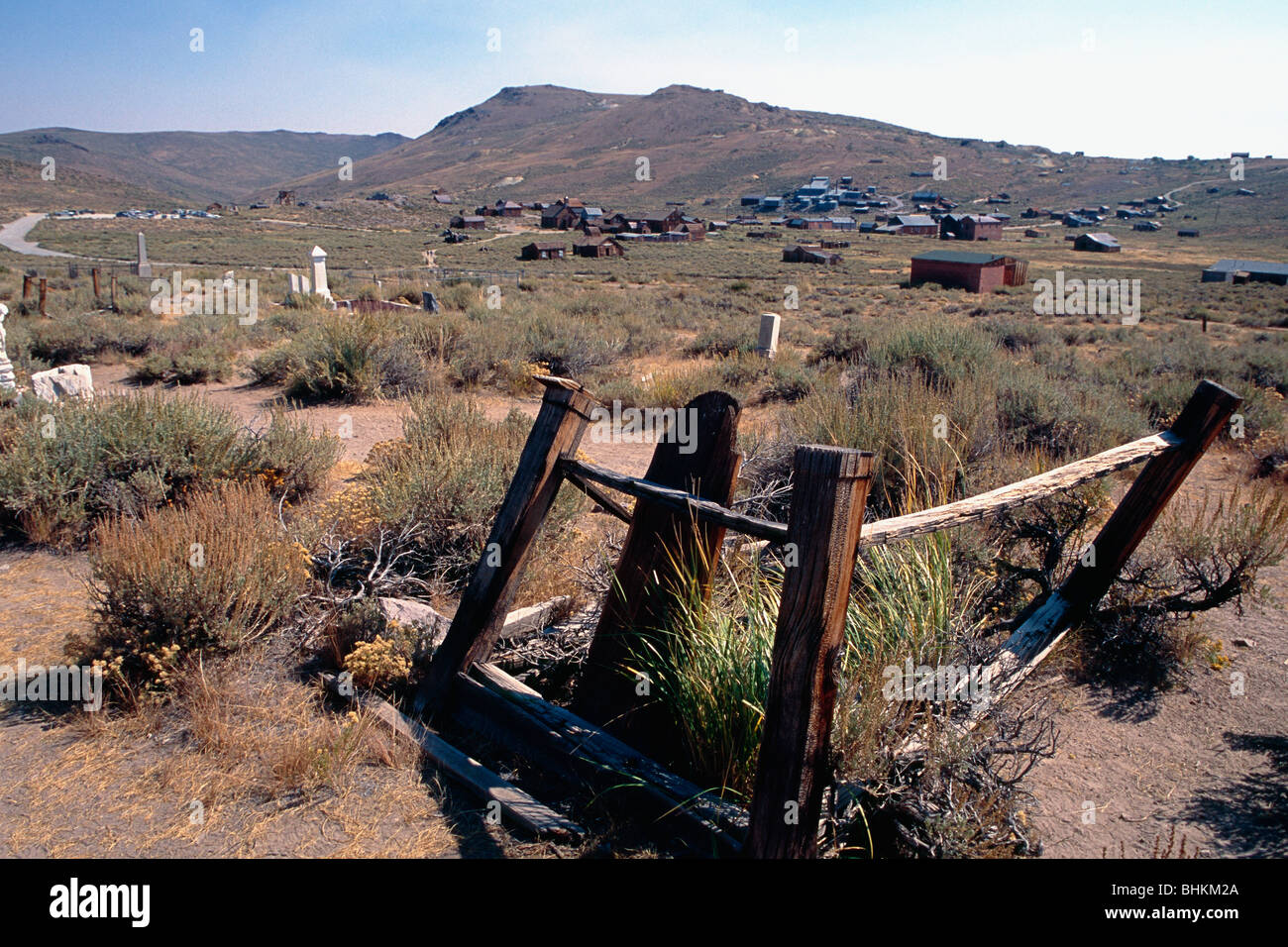 Bodie Cemetery, Bodie State Historic Park, California Stock Photo - Alamy