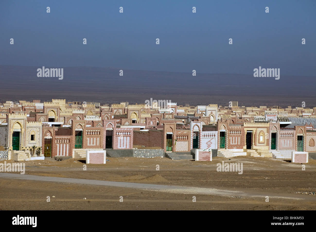 modern cemetery between Cairo and Fayyoum, Egypt Stock Photo - Alamy