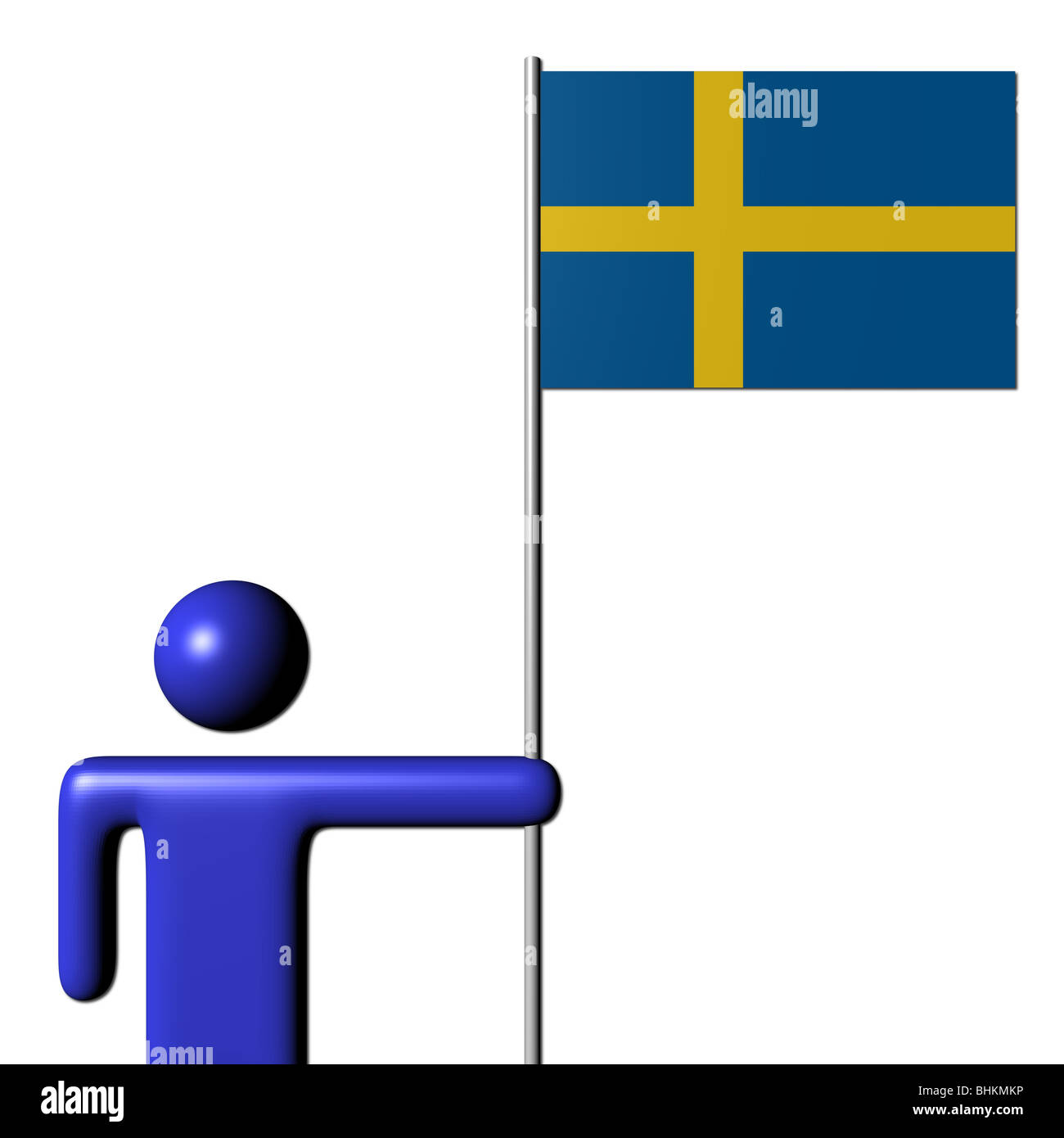 Man swedish flag hi-res stock photography and images - Alamy