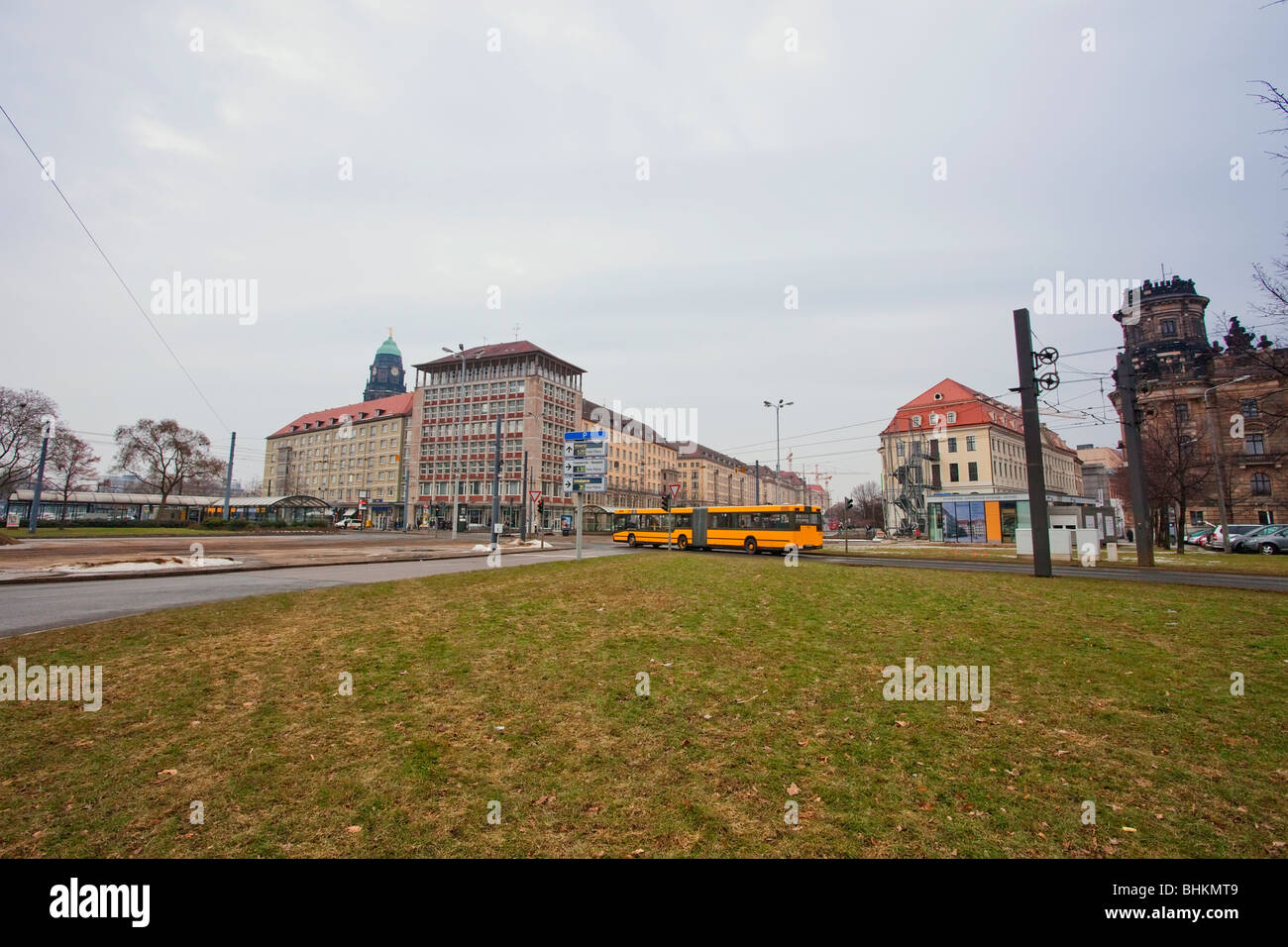 Intersection in Dresden, Germany Stock Photo - Alamy